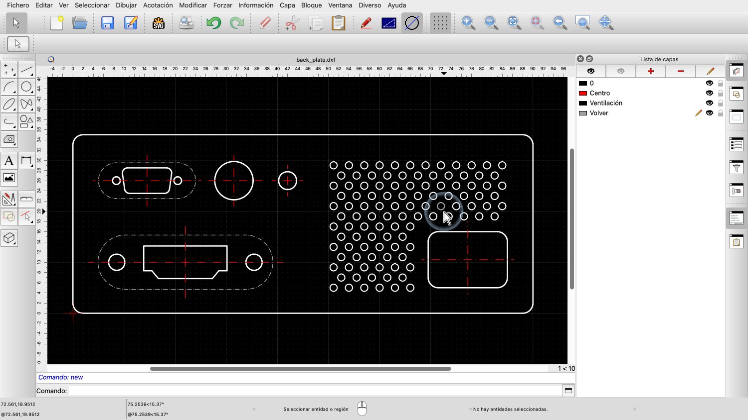 QCAD - Tutorial: 1.8 Entity Selection
